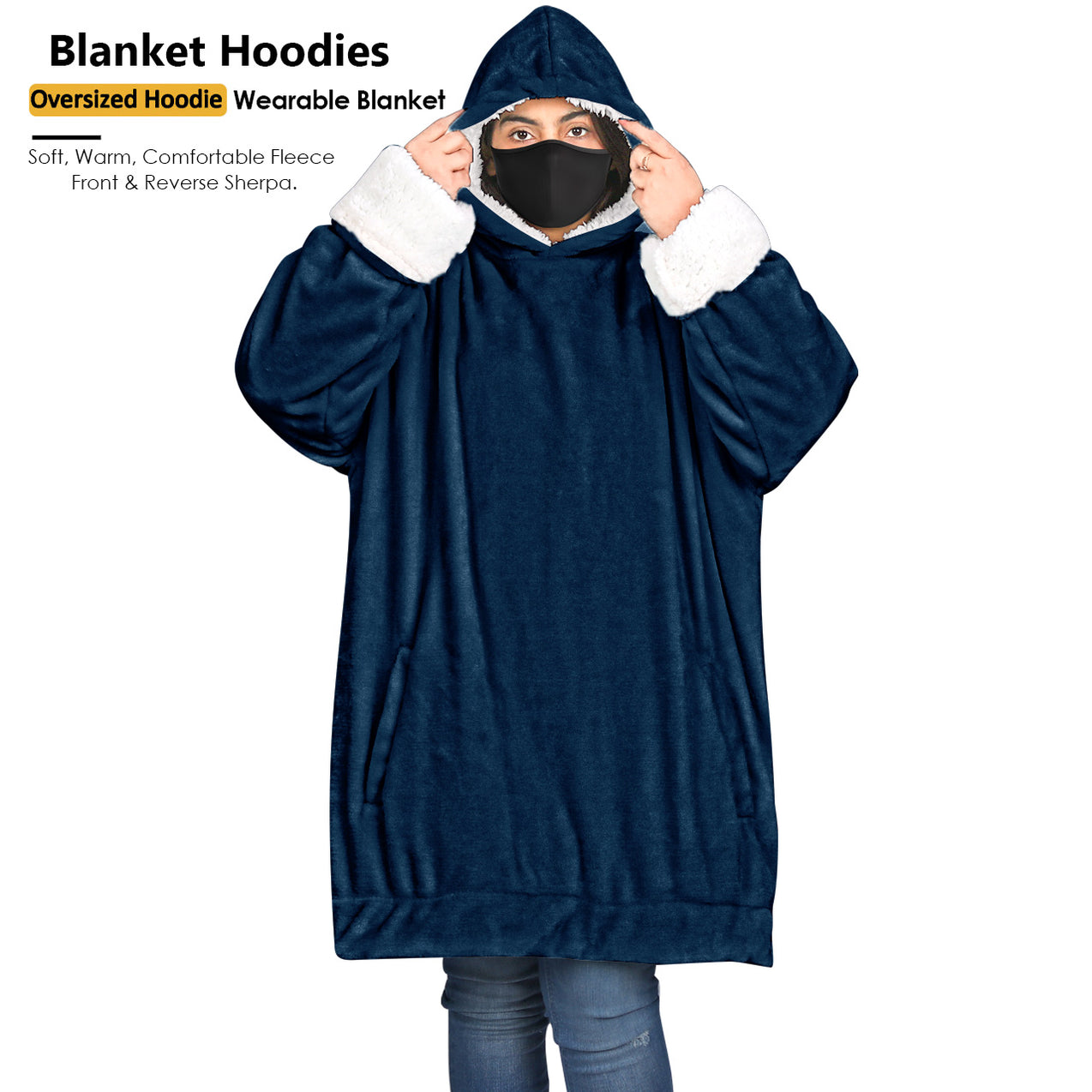 Double Sided Huggle Hoodie — Cotton Passion