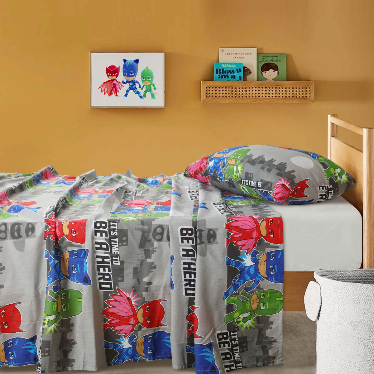 PJ Mask Kids Bedsheet — Cotton Passion