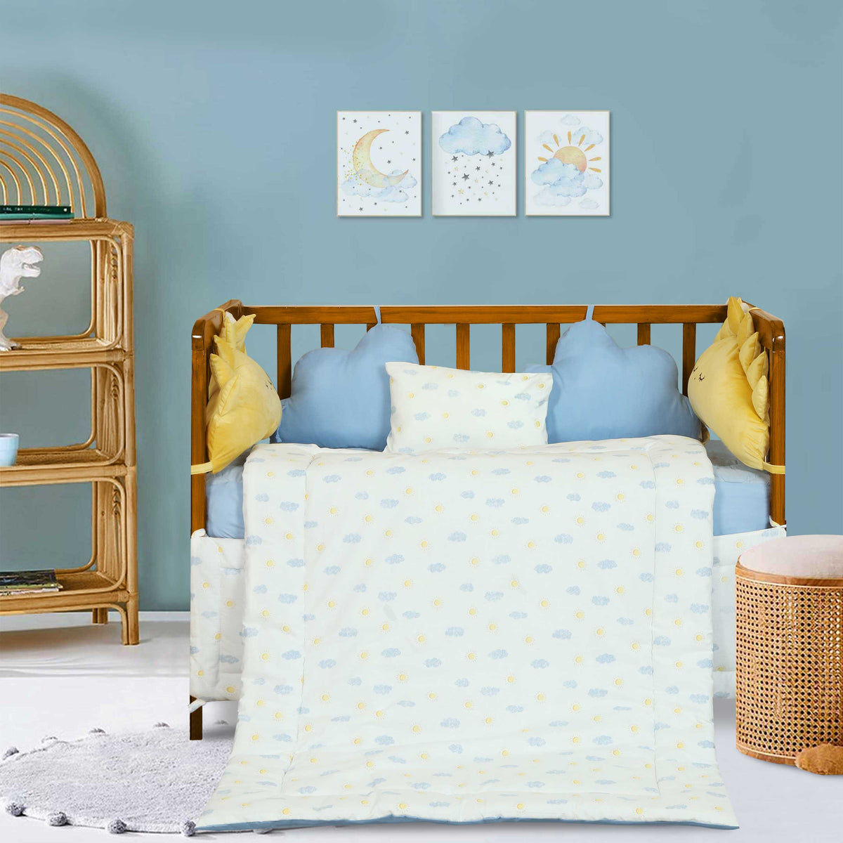 Cloudy Day Dream Baby Cot Set — Cotton Passion