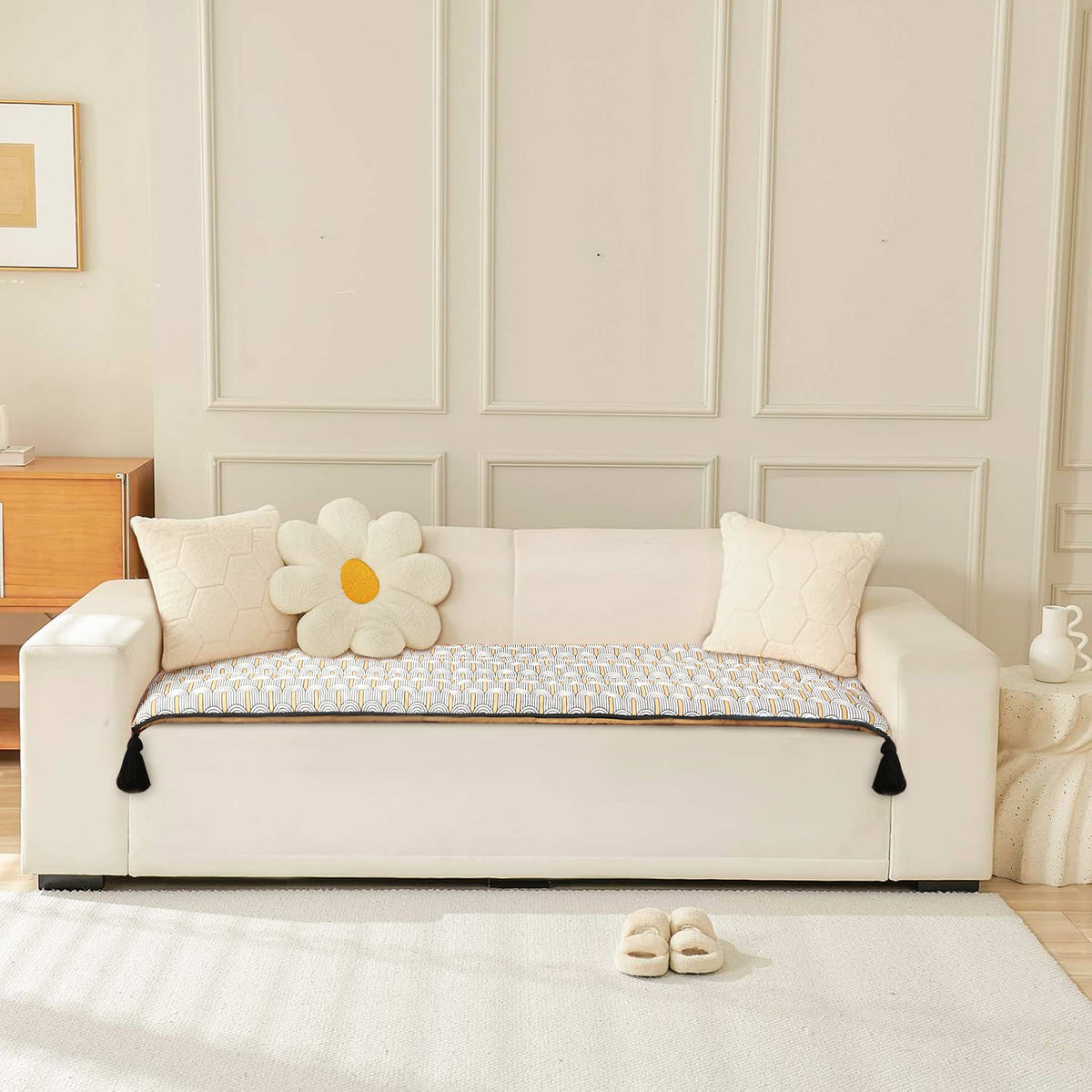 Earthy Elegance Sofa Topper — Cotton Passion