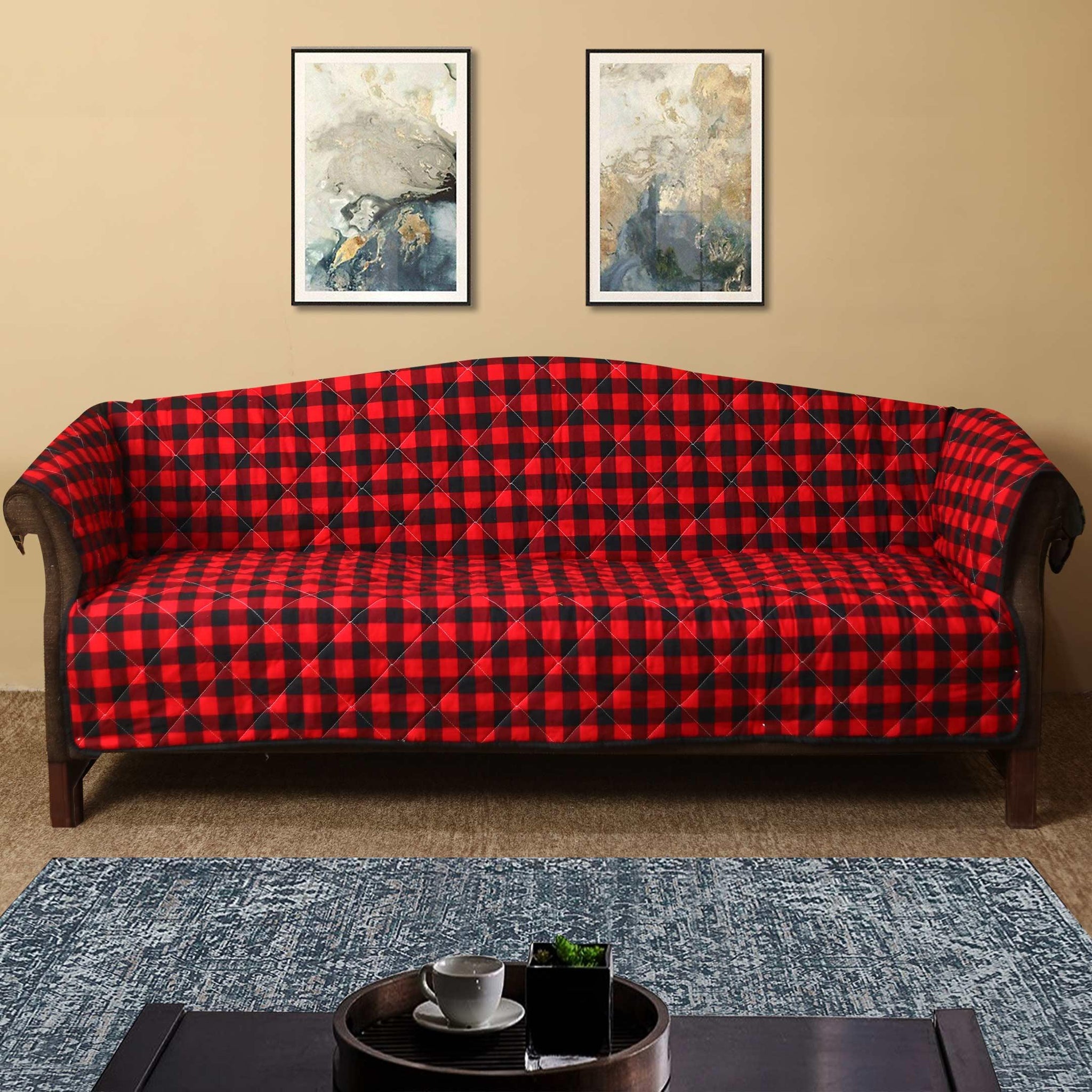 THREAD QUILTING SOFA COVERS — Cotton Passion